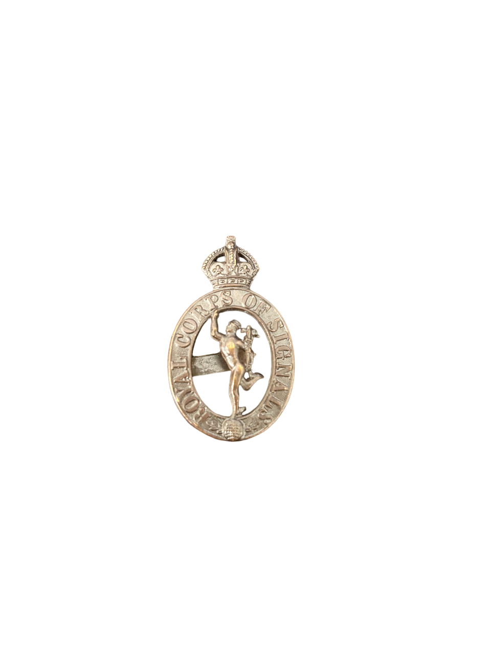 Bronze WW2 British Royal Corps of Signals Hat Badge Pin ...