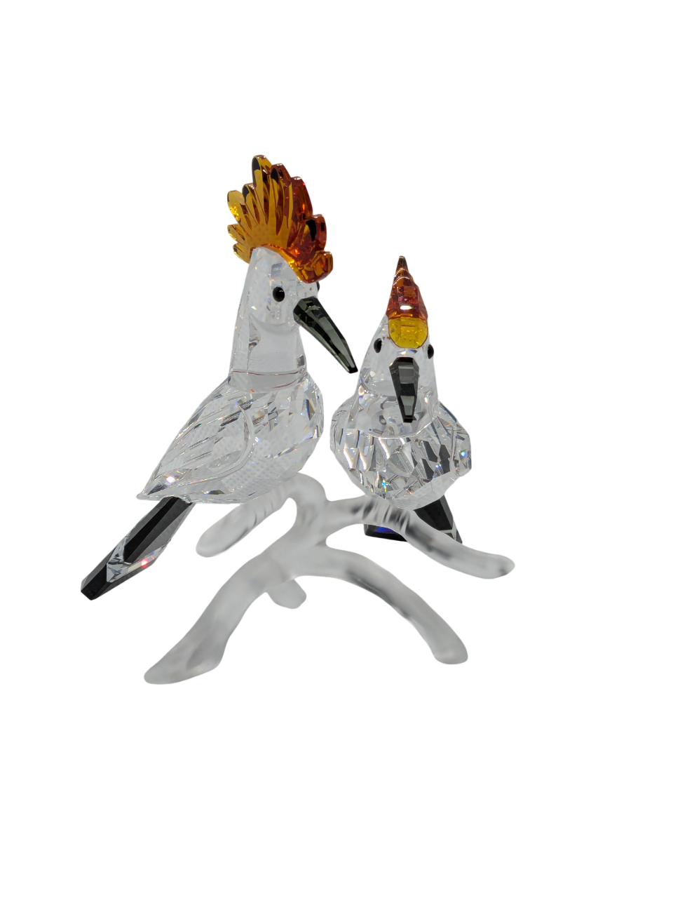 Swarovski Crystal Hoopoes Bird Figurine (complete with box and certifi ...